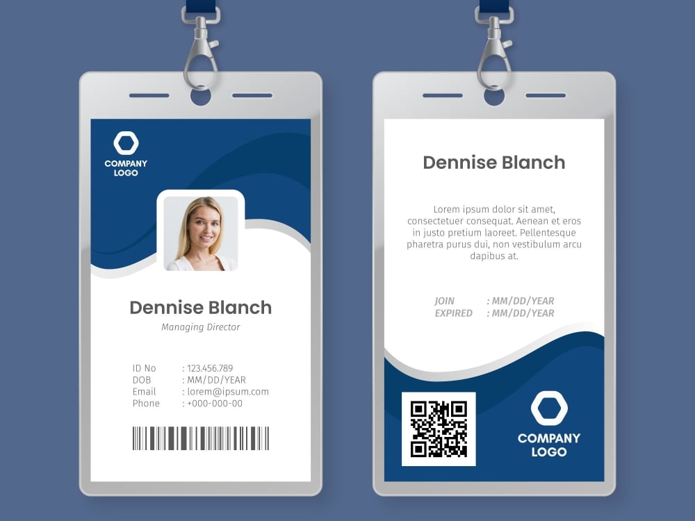 Bulk ID card Designs With QR Code | Upwork