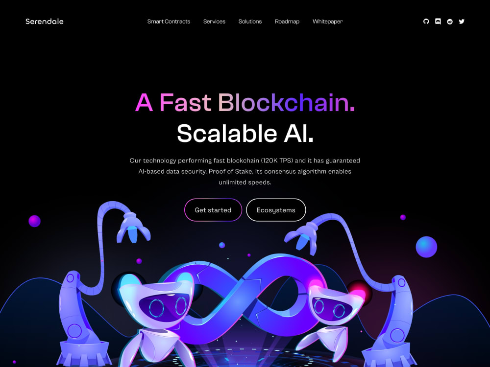 An awesome landing page for AI-based applications | Upwork An awesome landing page for AI-based applications | Upwork