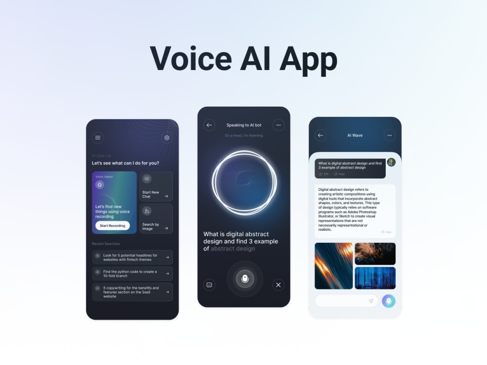 An awesome landing page for AI-based applications | Upwork