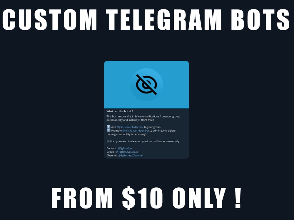 A custom Telegram bot | Upwork