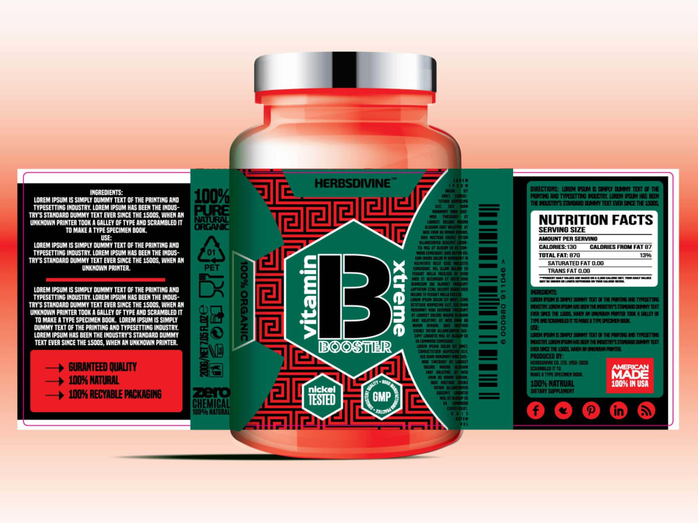 Attractive product label, sticker,product box and product packaging ...