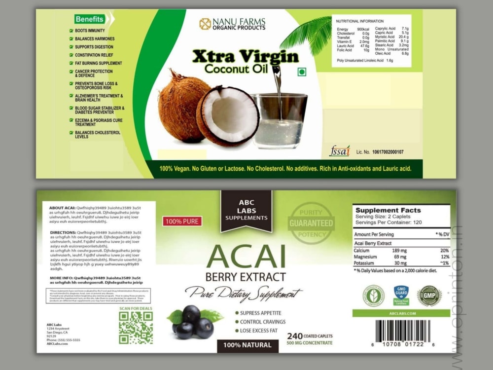 Attractive product label, sticker,product box and product packaging ...