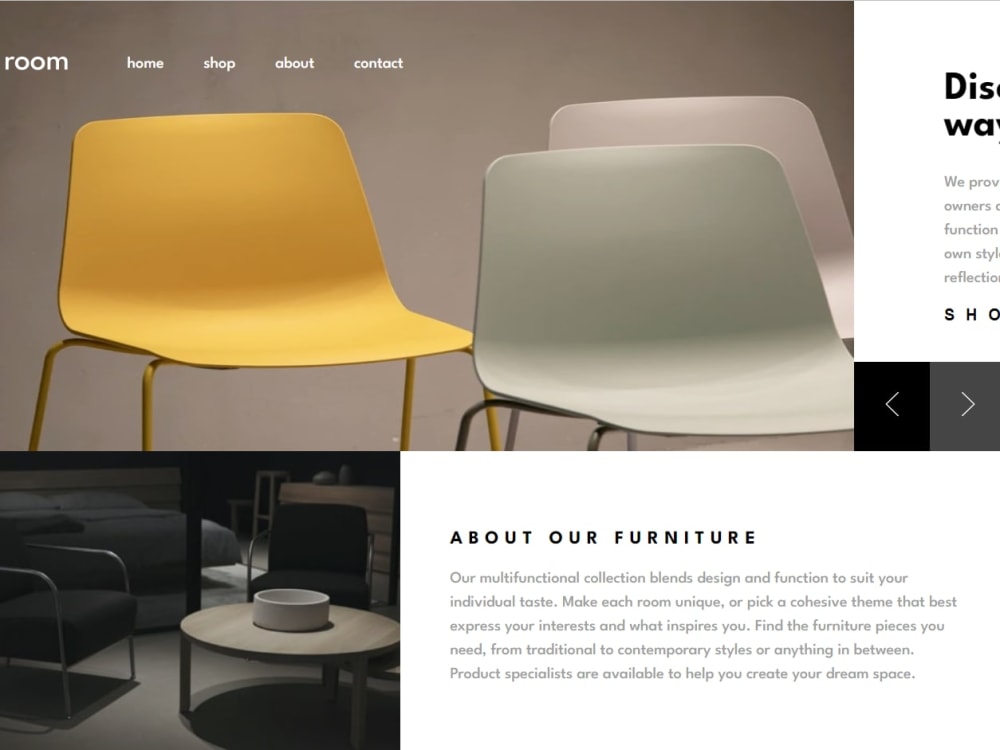 A nice and clean React js UI design | Upwork