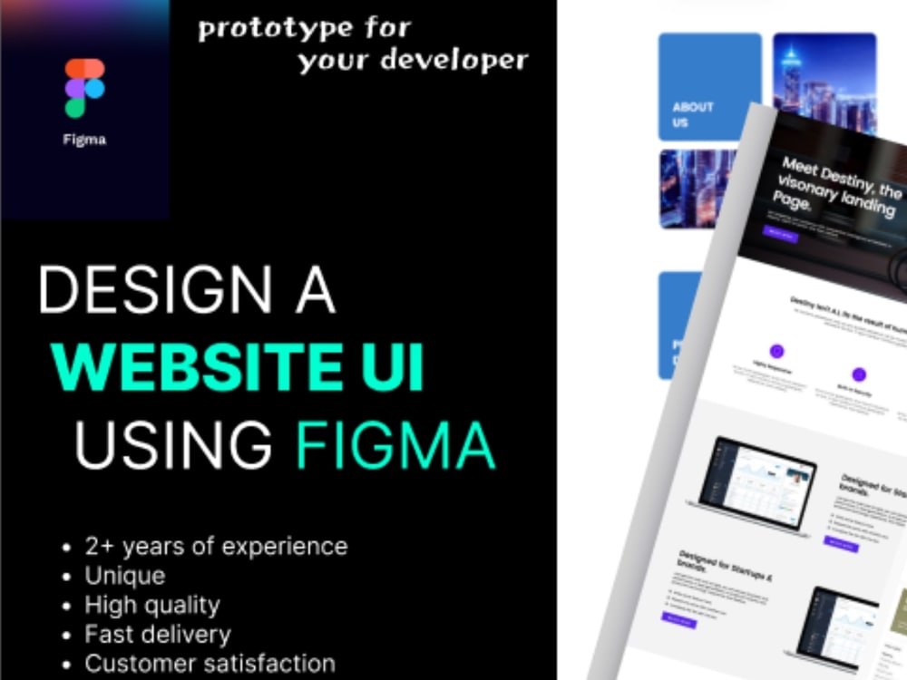 Cool website UI design using figma | Upwork