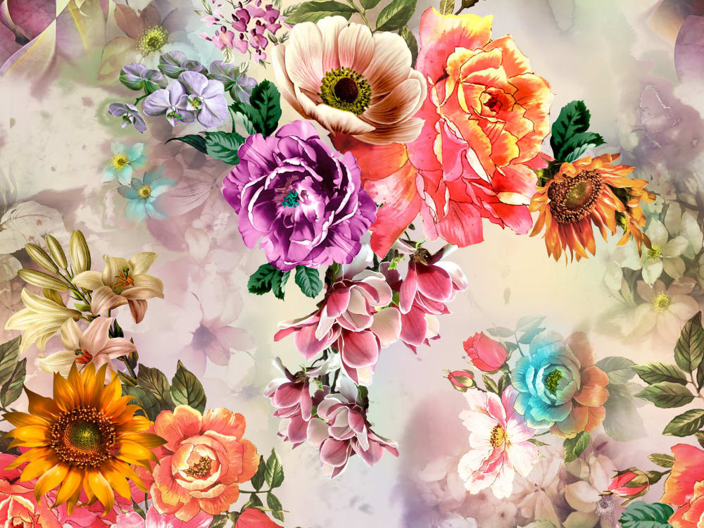 Make seamless textile printing design | Upwork