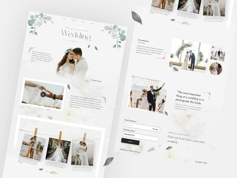 A modern and user-friendly landing page design. | Upwork