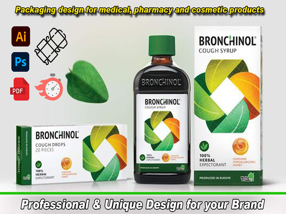 Packaging design for medical, pharmacy and cosmetic products | Upwork