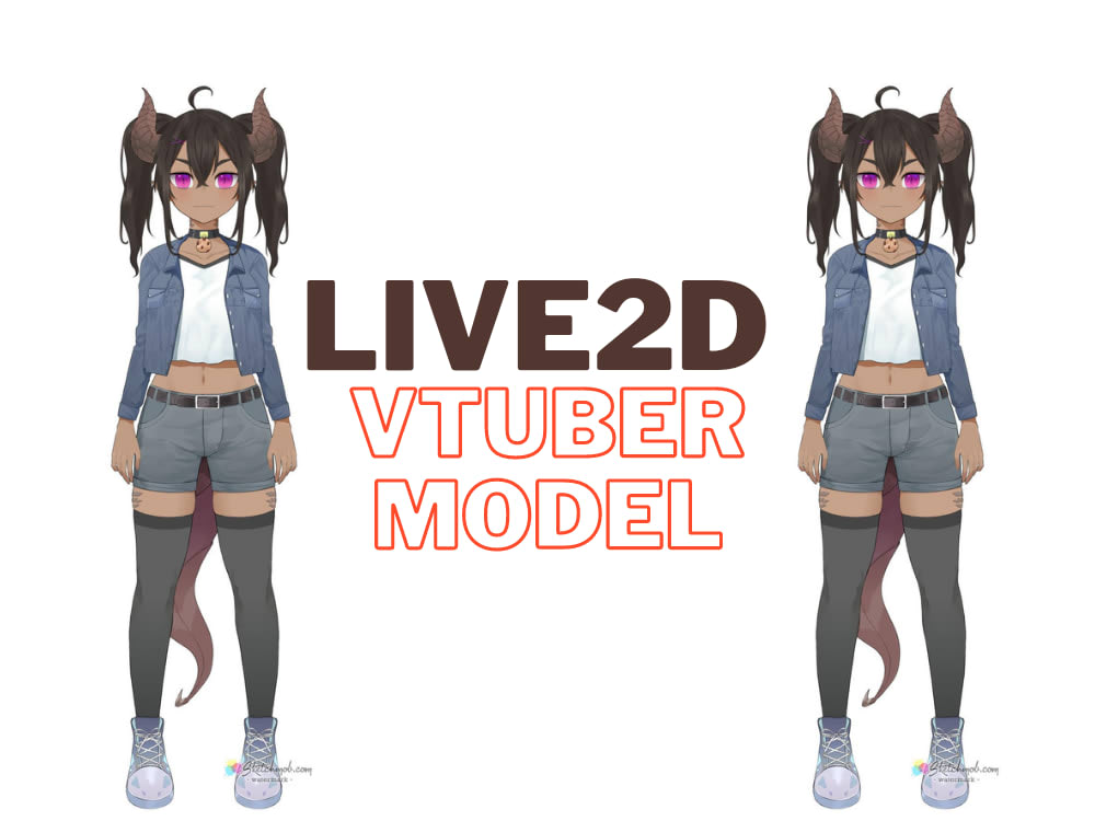 A high quality 2d vtuber model and rigging using live2d | Upwork