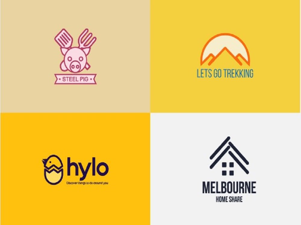 Modern minimalist logo design, business logo with Graphic Design ...