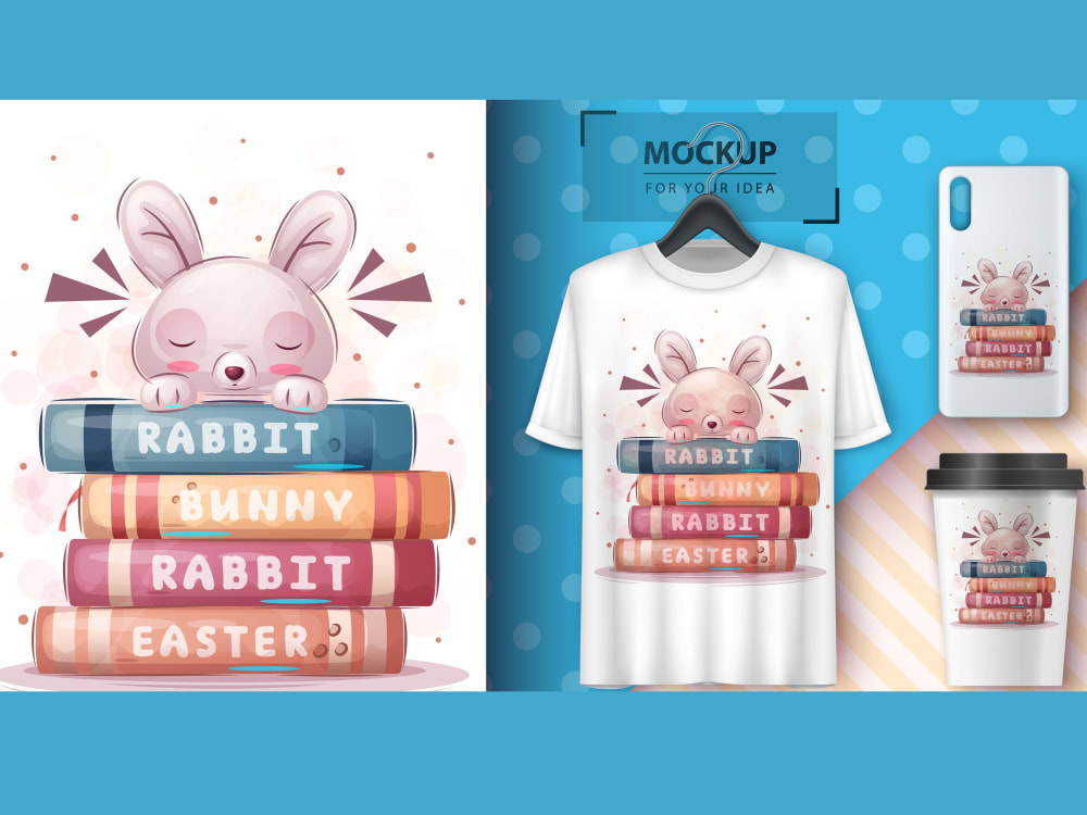 Cute cartoon t-shirt design t-shirt design | Upwork