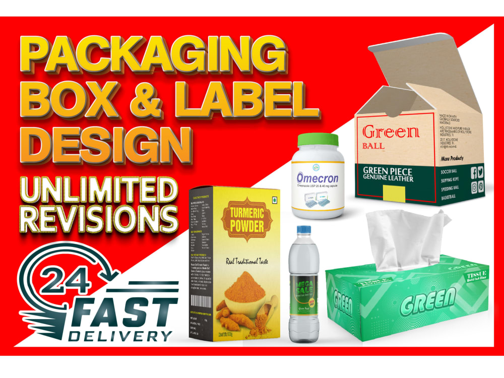 Premium product label, box package, Bottle Lable for brand | Upwork