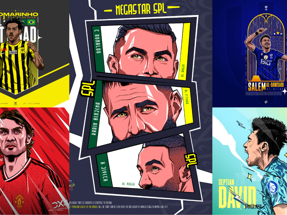 An awesome and unique soccer illustration | Upwork