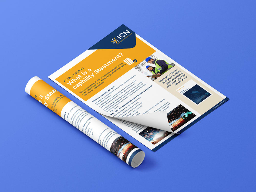 Professional creative business capability statement design. | Upwork