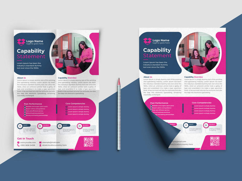 Professional creative business capability statement design. | Upwork