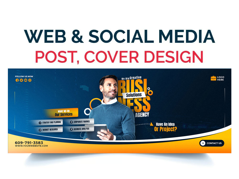 A unique eye-catching Social Media Post, Banner, Ads, Cover design | Upwork