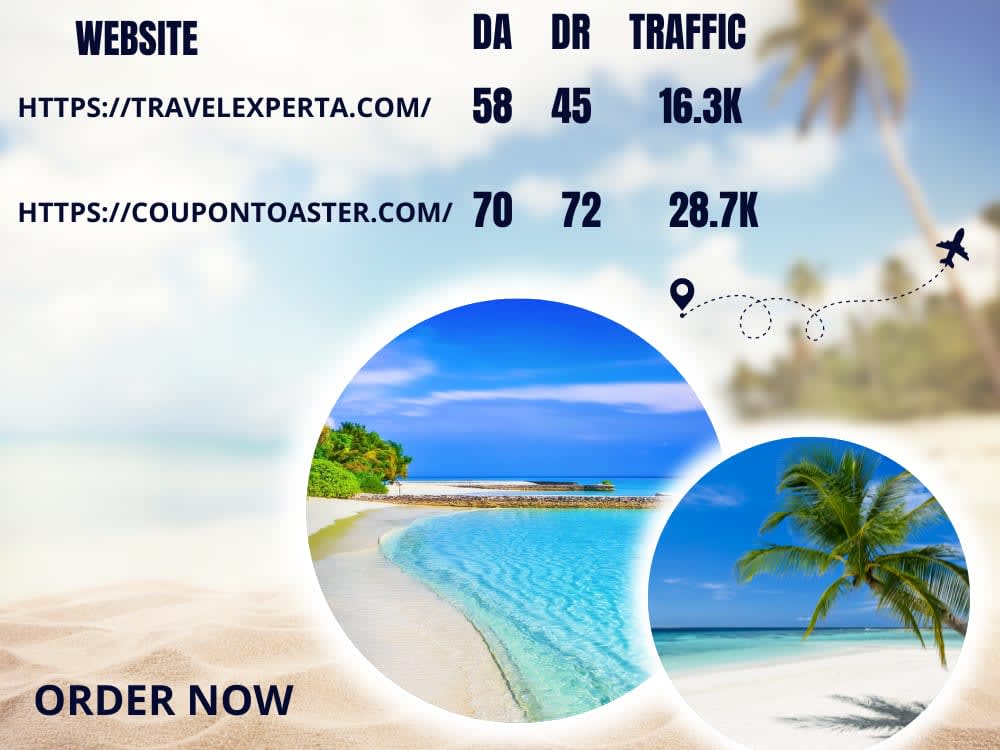 Guest Post Backlinks From High DA Travel Niche Sites | Upwork