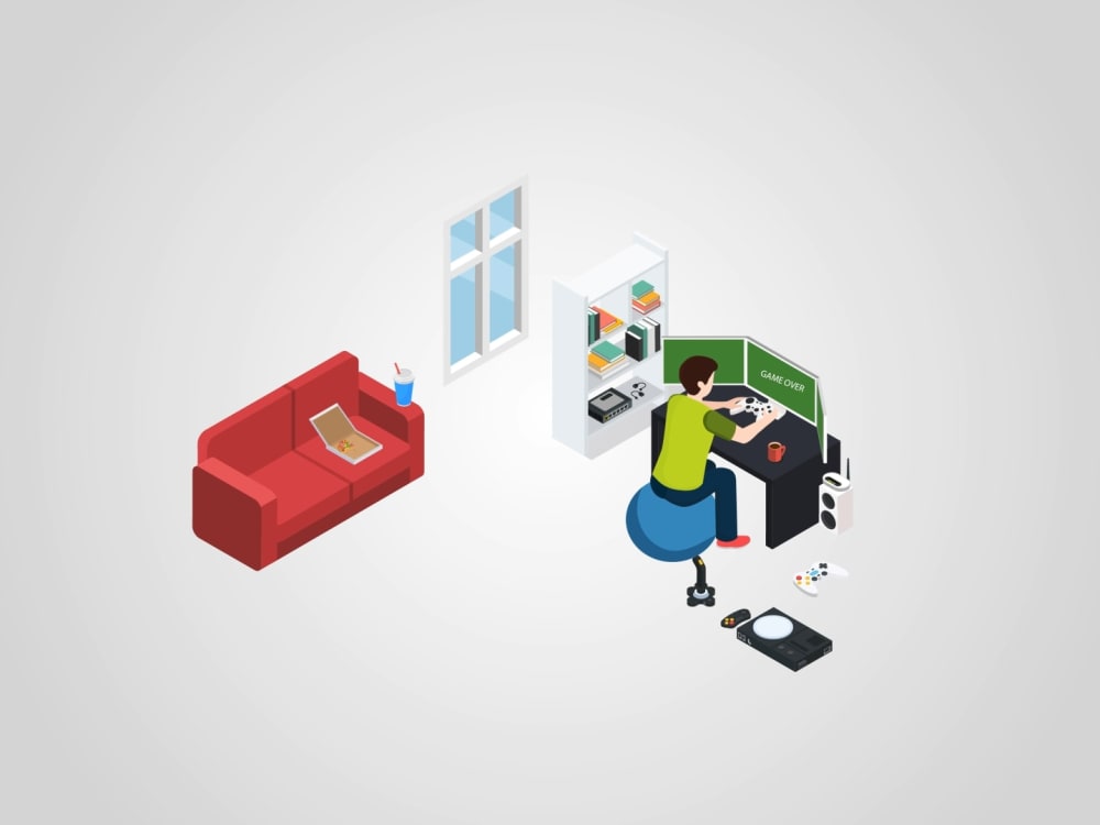 Isometric animation, 2d motion graphic animation, 2D animated explainer ...