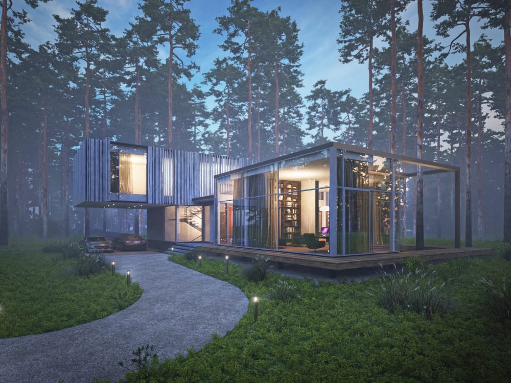 Professional modern house exterior renders based on your drawings | Upwork