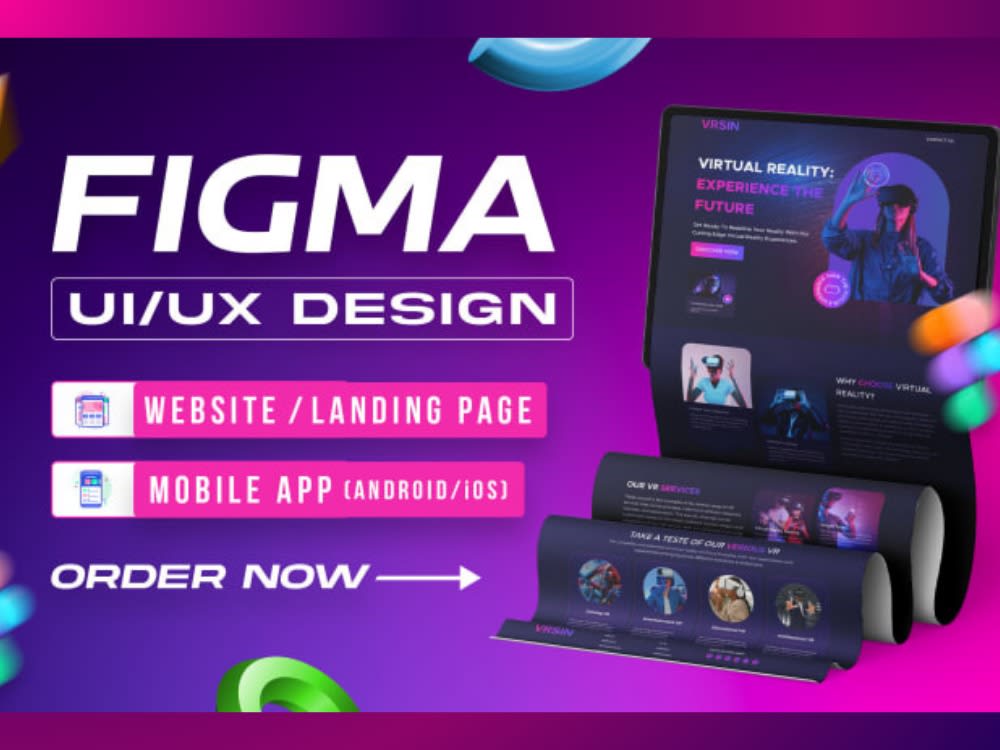 A UX/UI Design on Figma, Figma Landing Page, Figma Website design | Upwork