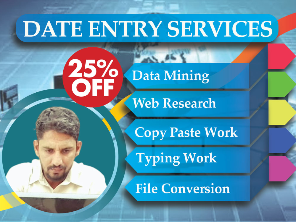 Web Search, Web Research, Date Entry, and typing copy paste | Upwork