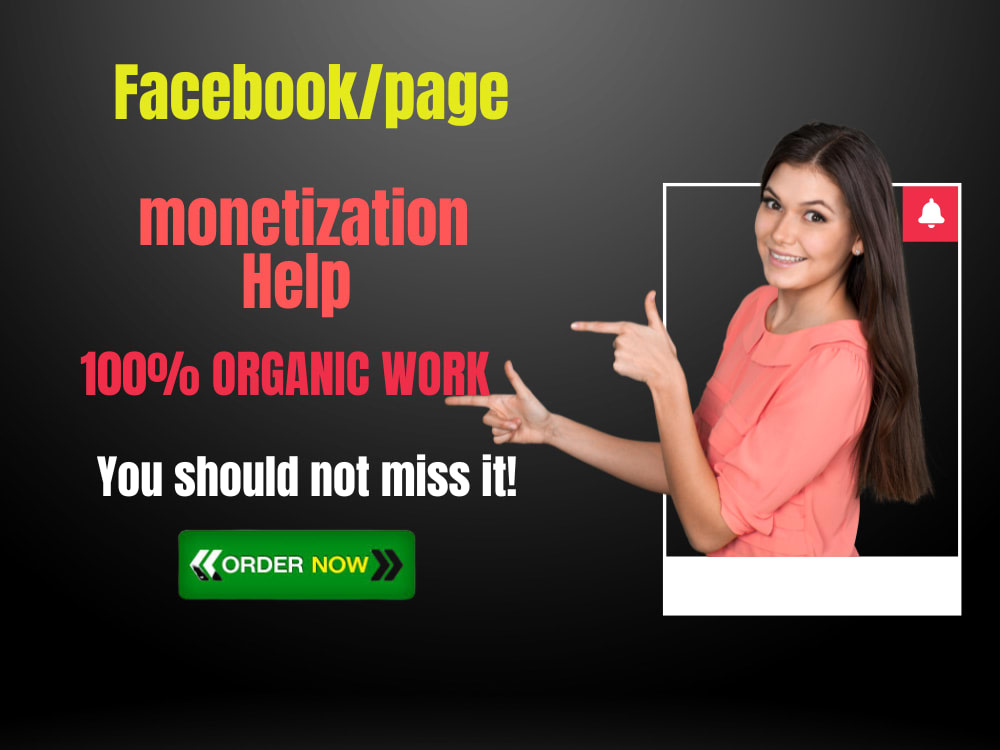 Complete Facebook page promotion to get monetization organically | Upwork