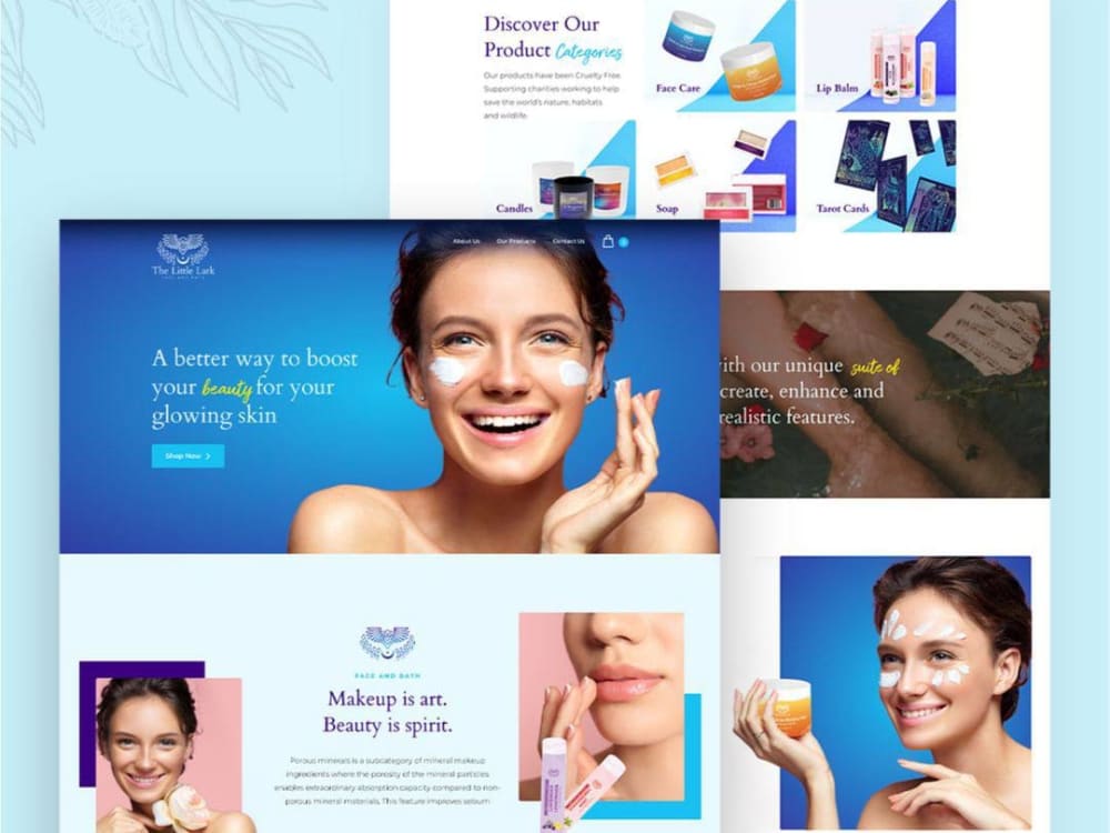 Fully responsive and optimized landing page made in react | Upwork