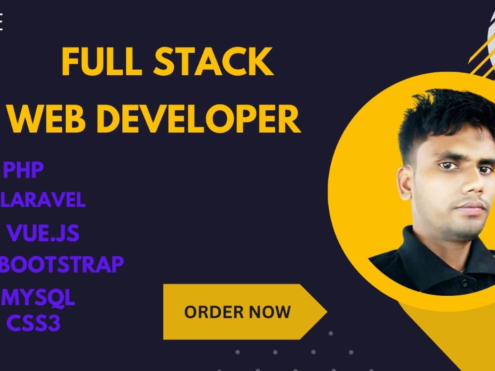 Full Stack Php Laravel Web Developer For Web Application Development