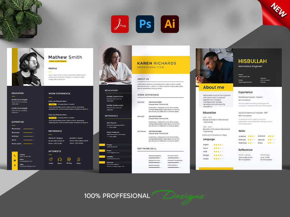 Revamp Your Career with a Stunning Professional Resume or Modern CV ...