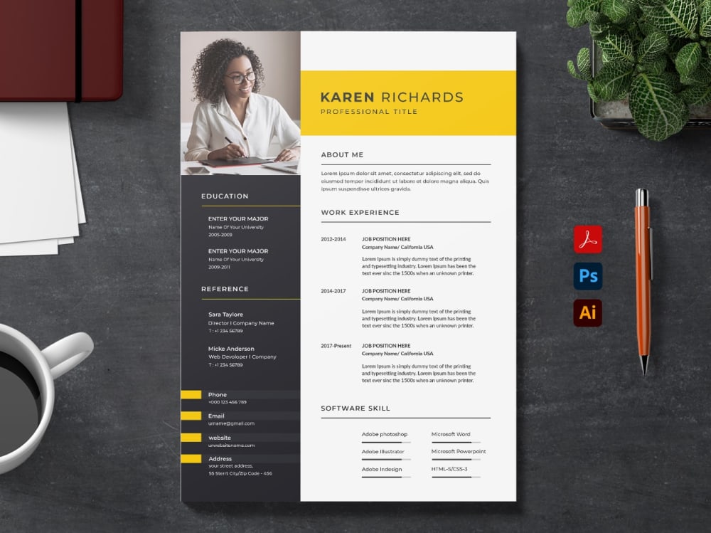 Revamp Your Career with a Stunning Professional Resume or Modern CV ...