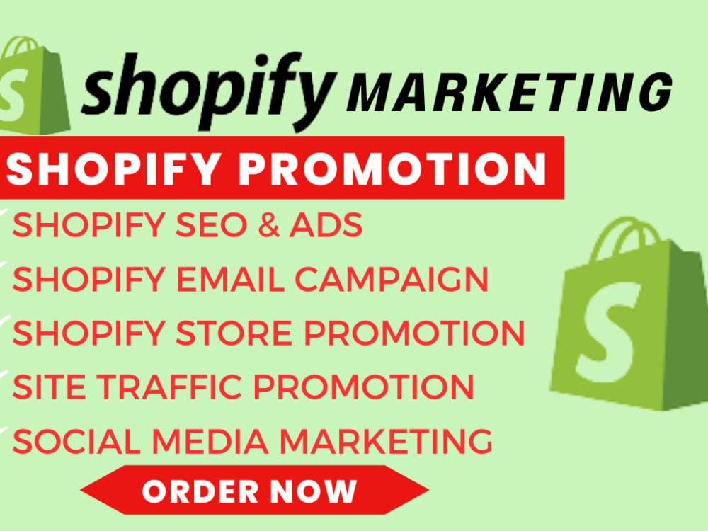 Shopify promotion to boost sales and increase website traffic | Upwork