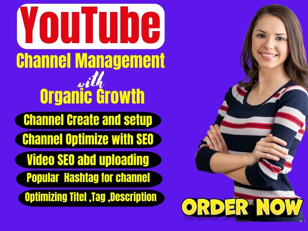 YouTube channel management | channel setup with | SEO YouTube Video SEO ...