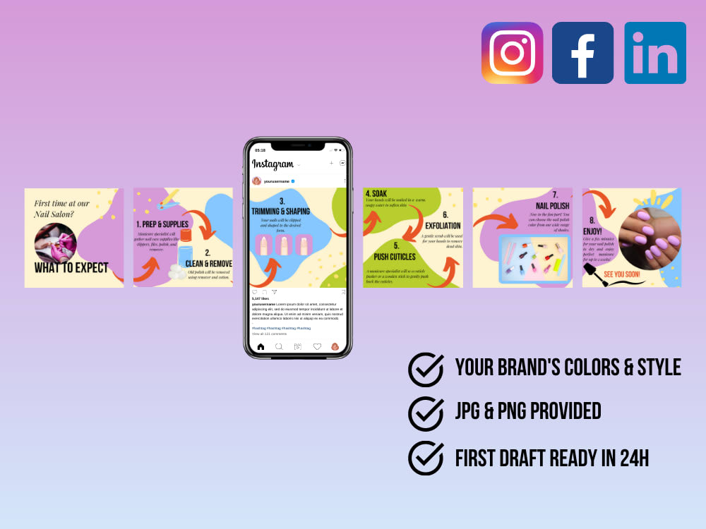 Engaging and cohesive IG carousel visuals | Upwork