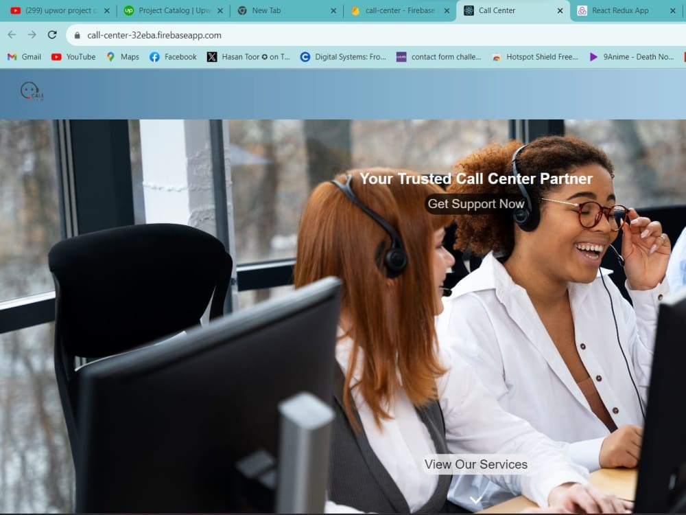 A full stack web app using react and firebase | psd and html to react | Upwork