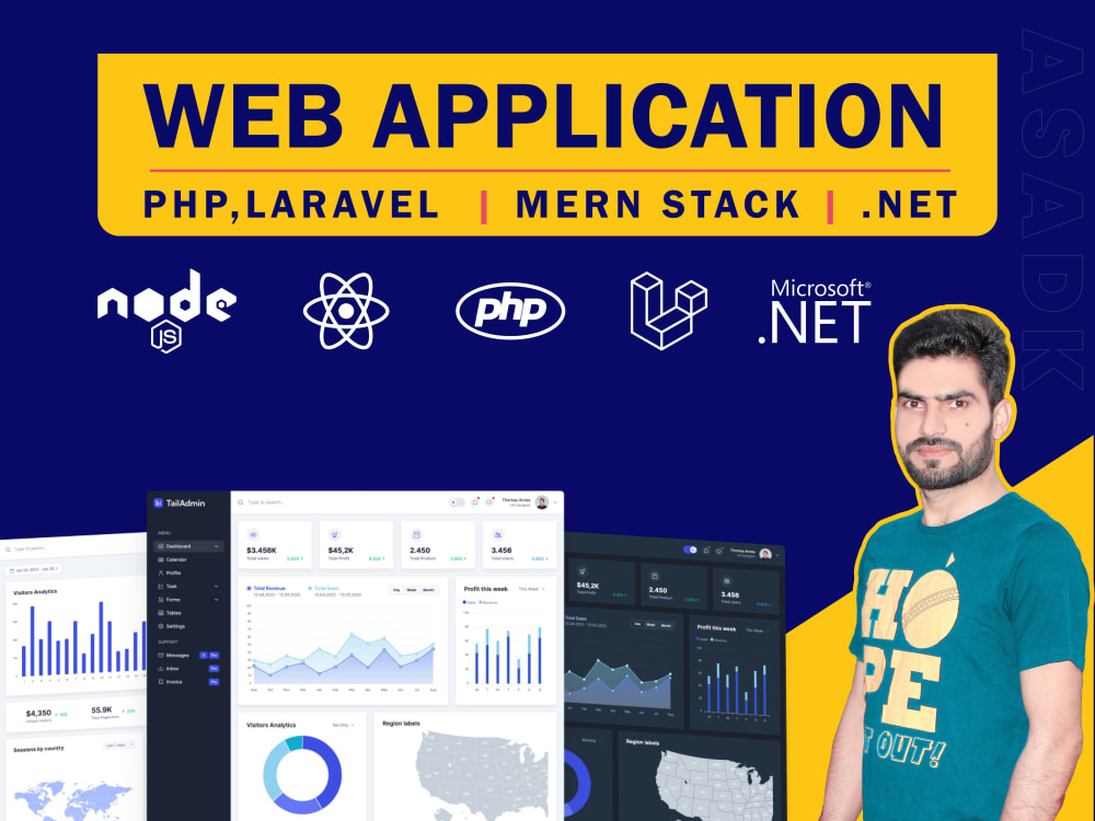 A web application using PHP | Laravel | MERN Stack | Upwork