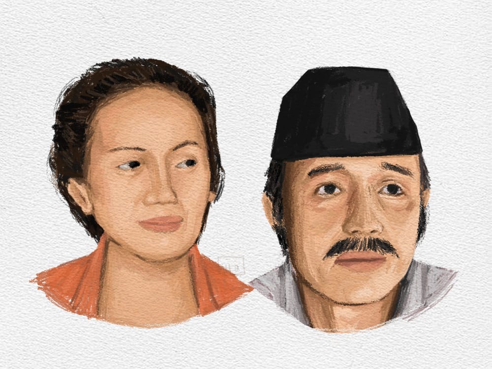 Crayon brushy potrait character Illustrations | Upwork