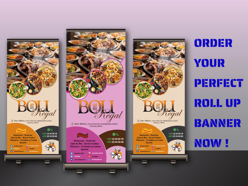 A Professional Eye-Catching Roll-up Banner for your Company and Any ...
