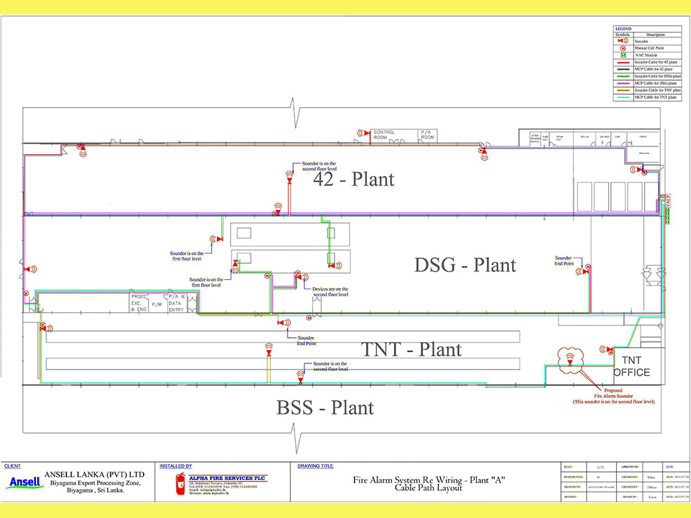 Architectural plan, fire protection & detection system for your ...