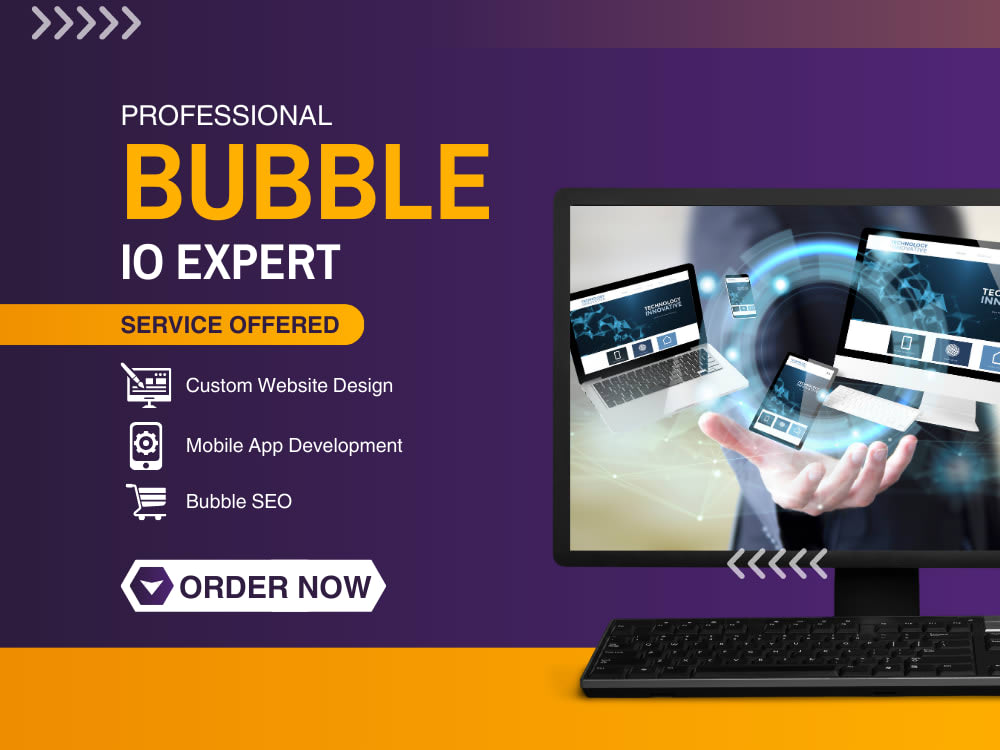 A bubble website, bubble, bubble io, bubble app, bubble developer with ...