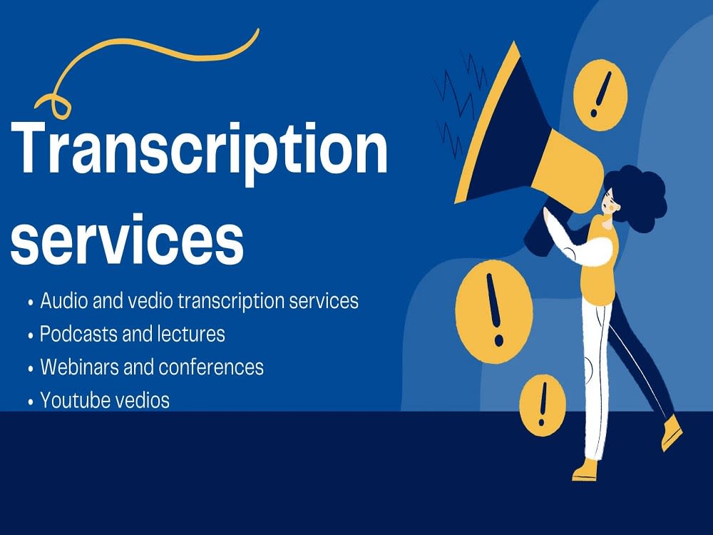 Audio Video Transcription with Time Stamps and speaker Name | Upwork