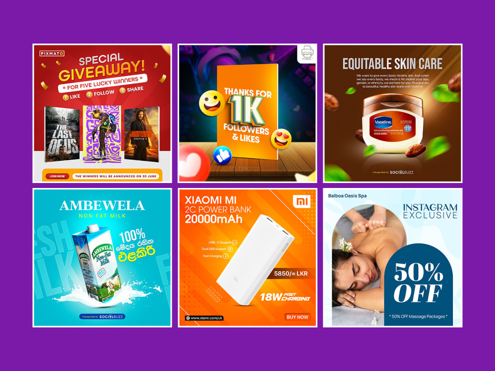 Creative and unique Social media posts, Banners, Covers, Ads | Upwork