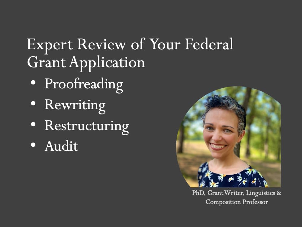 Expert editing and review your federal grant application | Upwork