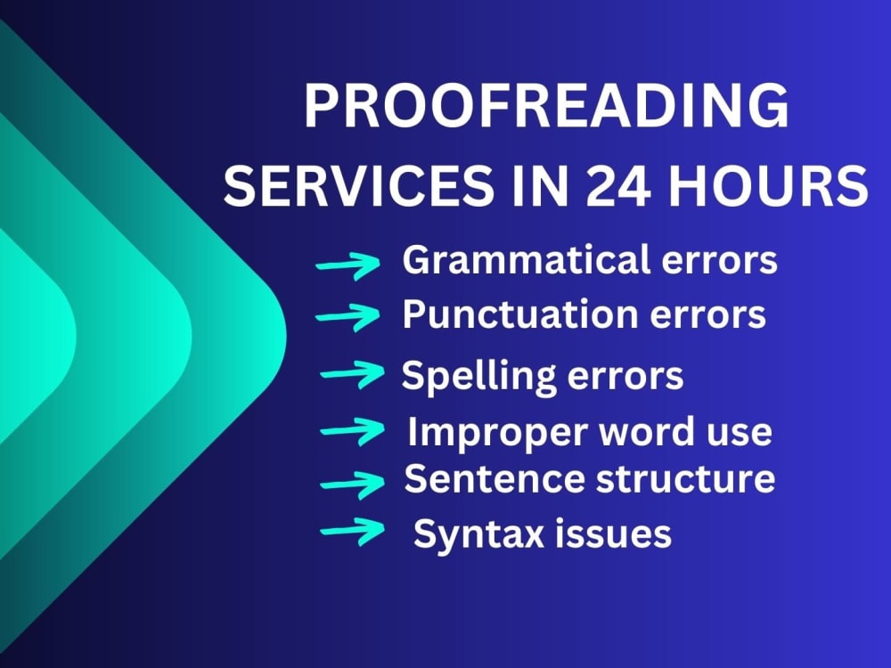 Proofreading and editing services within 24 H | Upwork