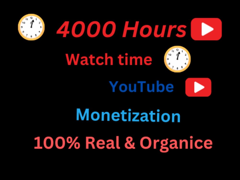 Organic YouTube Watchtime| For Your YouTube Channel | Upwork