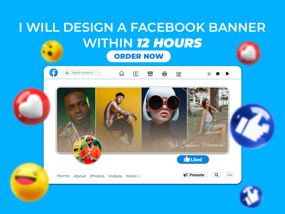 A professional Facebook cover photo banner design in 12 HOURS | Upwork