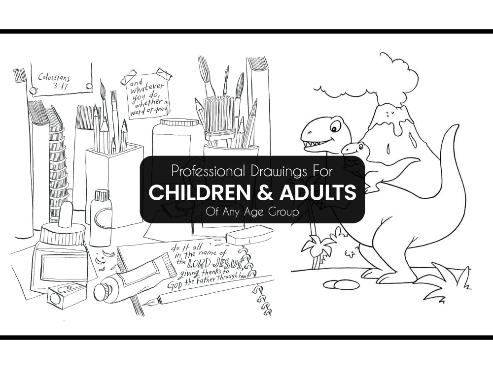 Fine clean line art illustration, Manual Line Drawings, Guide ...