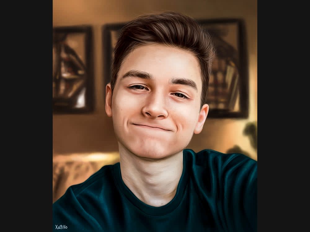 A highly detailed realistic digital portrait of your photo | Upwork