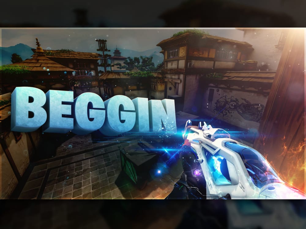 An artistically designed Valorant Youtube Thumbnail (FREE PHOTOSHOP PSD ...