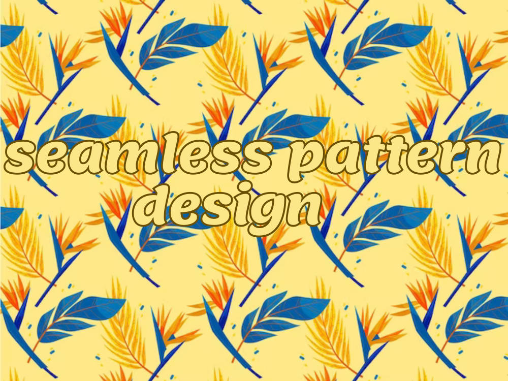 A unique bespoke seamless textile, fabric pattern designs for print ...