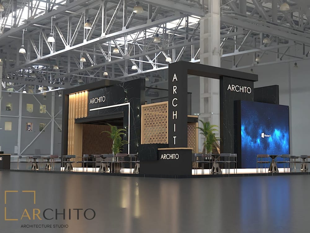 Unique 3d design for your exhibition booth, stand or kiosk with 3ds max | Upwork