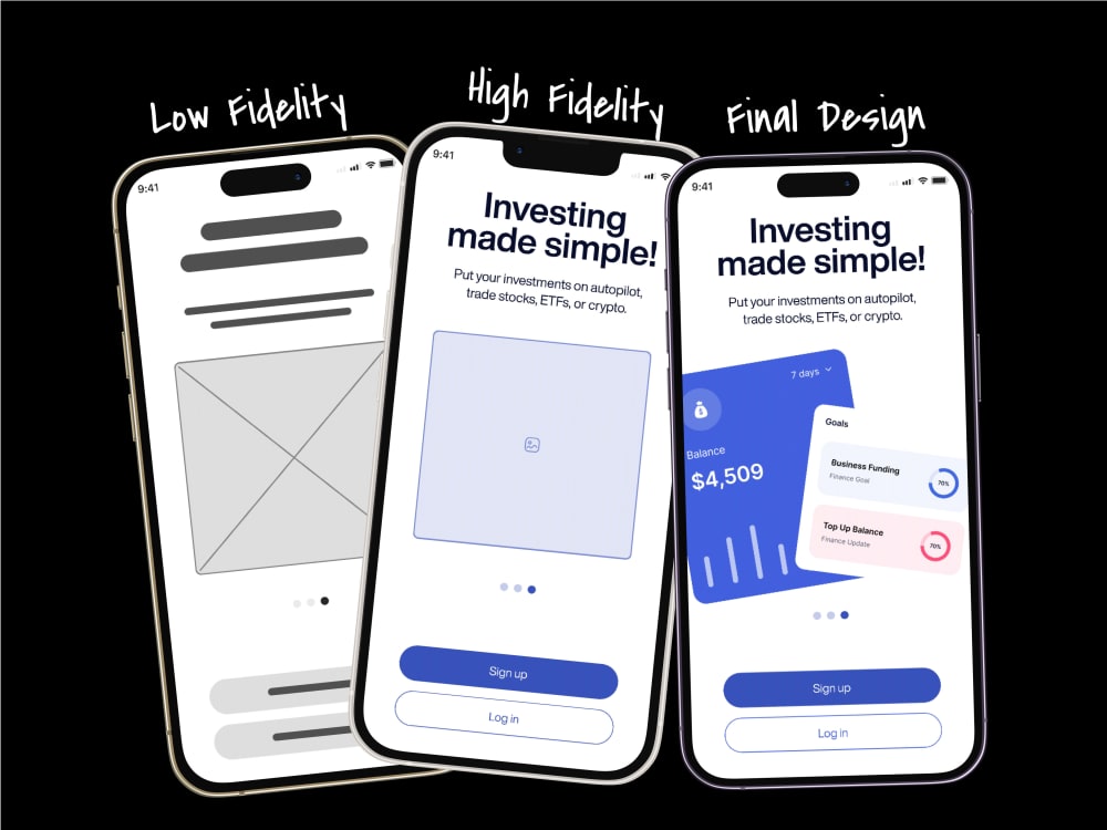 A design sprint and low-fidelity mobile app prototype with user ...